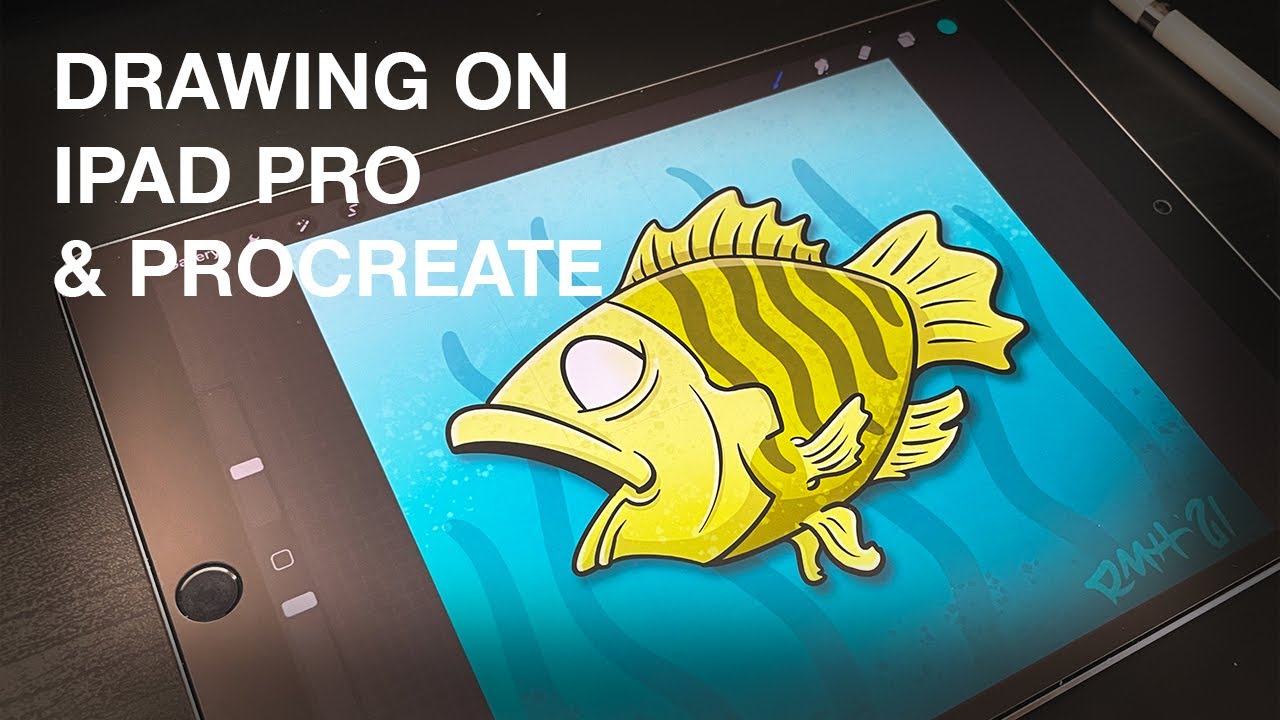 Drawing a fish on iPad pro with Procreate - YouTube