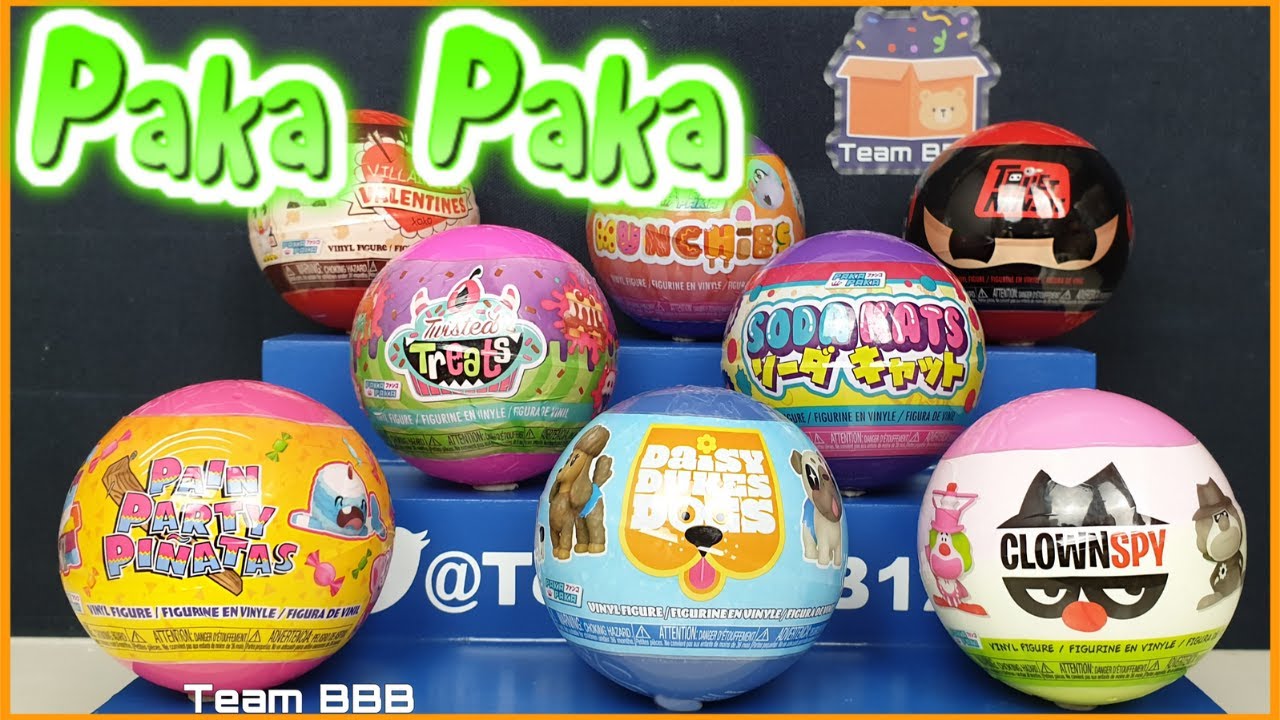 HUGE PAKA PAKA BALL UNBOXING! Funko Pop Munchies Soda Kats Clownspy ...