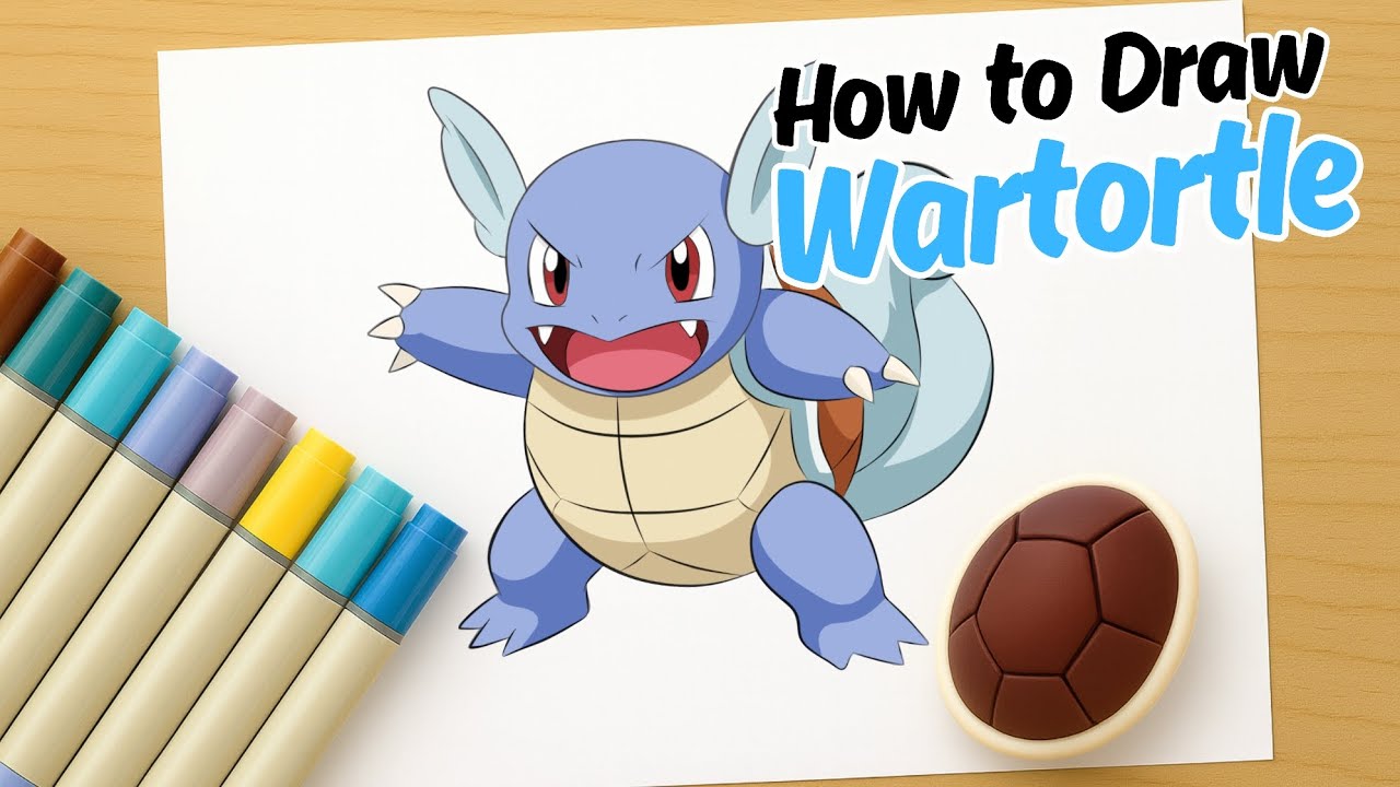 How to Draw Wartortle | Pokémon Drawing Tutorial That’s Actually Fun ...