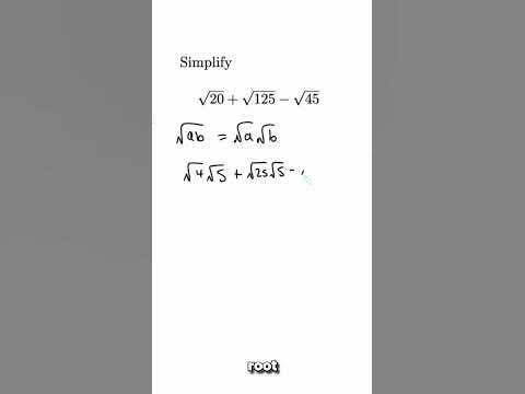Simplifying Surds | GCSE and IGCSE Maths - YouTube