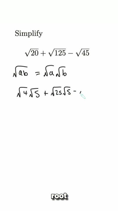 Simplifying Surds | GCSE and IGCSE Maths - YouTube