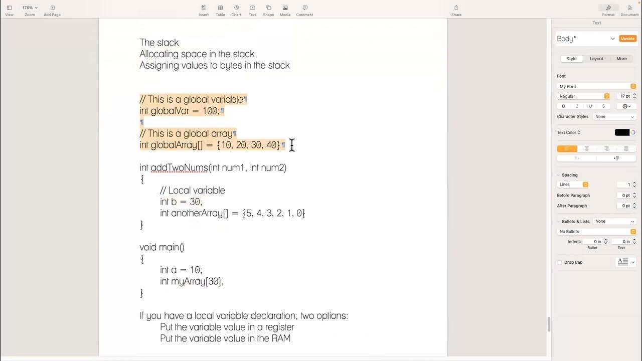 Intro to MIPS: The Stack, Static Data, and Code Segments - YouTube