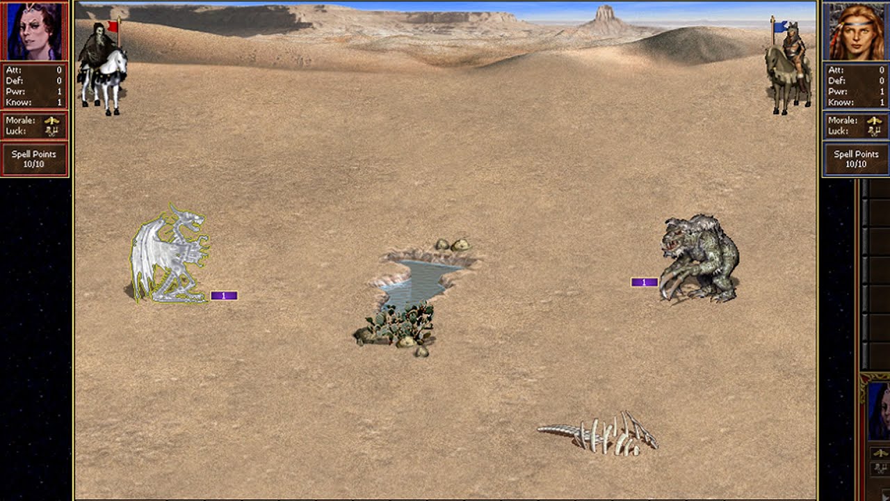 Heroes 3 COMBAT 1 Ghost Dragon vs 1 Ancient Behemoth HoTA - YouTube