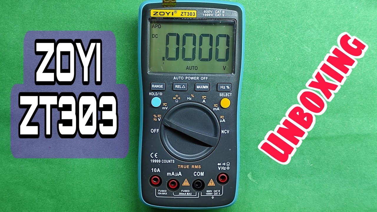 ZOYI ZT303 unboxing and test - YouTube