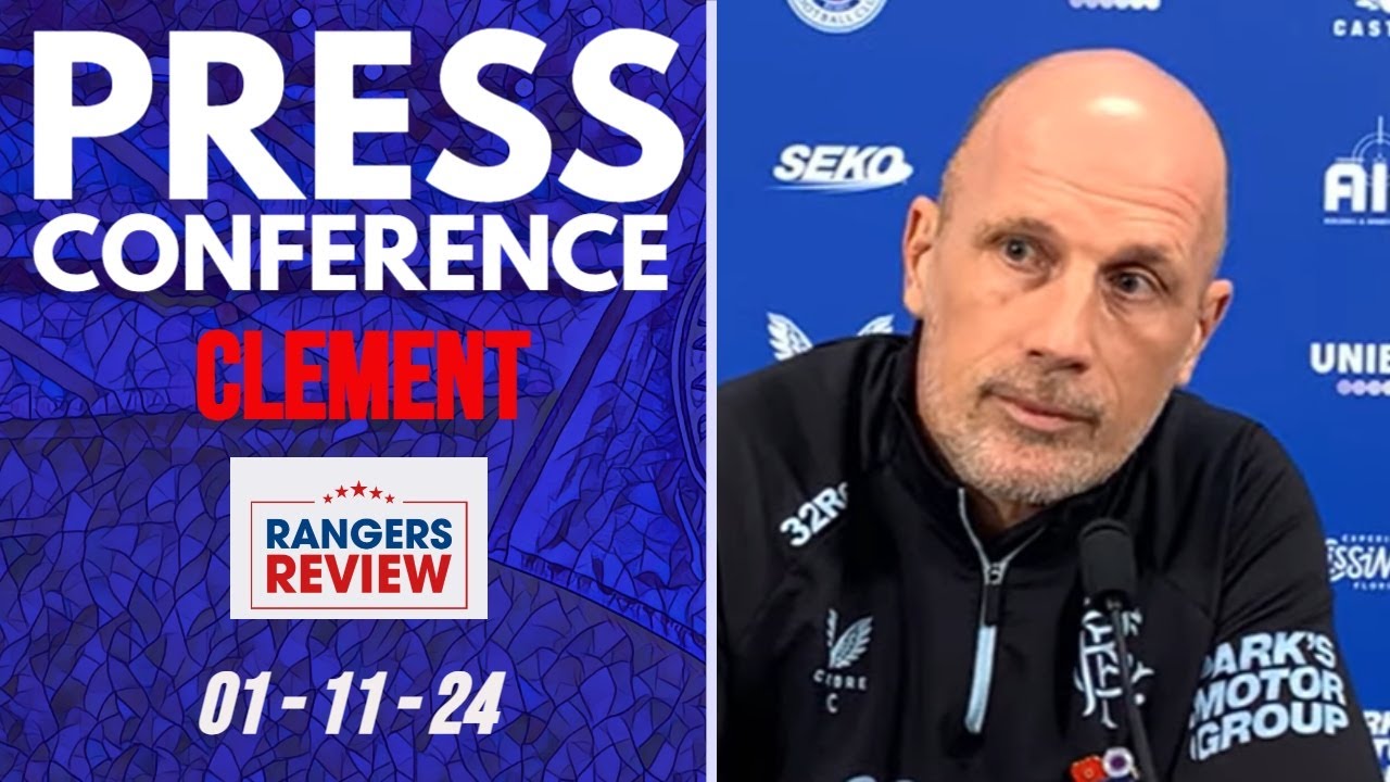 'Things can change really fast' - Clement on Rangers' slump and Ibrox ...