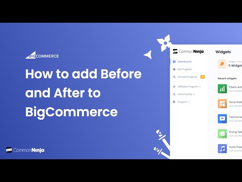How to add a Before and After to BigCommerce - YouTube