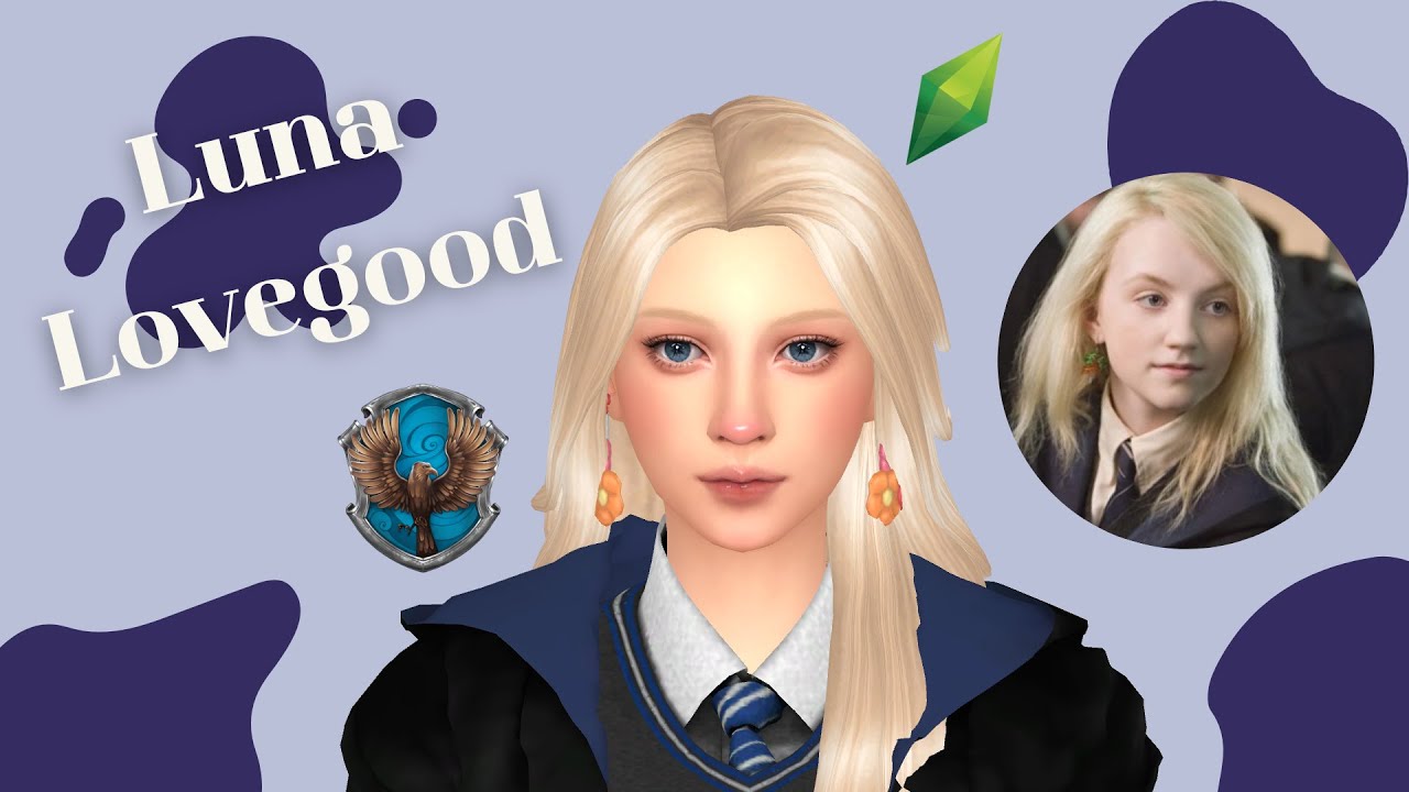 💟The Sims 4 Create a Sim - Luna Lovegood 🧙‍♀️🪄 - YouTube