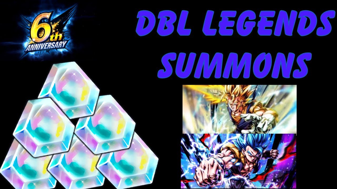 6th Anniversary DBL Legends Summons - YouTube