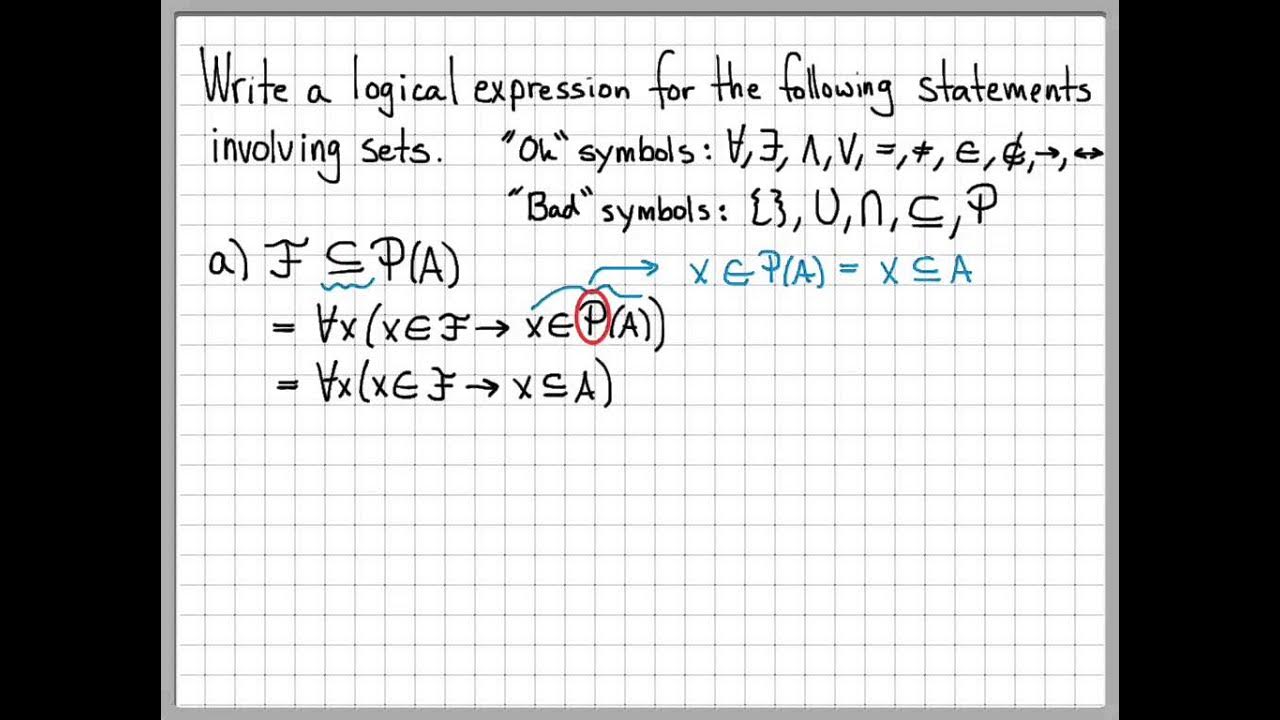 Proof and Problem Solving - More Sets Example 02 - YouTube