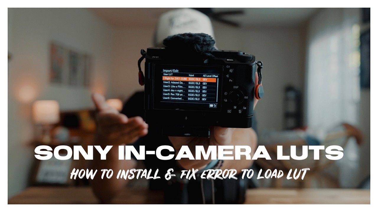 Sony In-Camera LUTs: How to Install & Fix Common Errors - YouTube