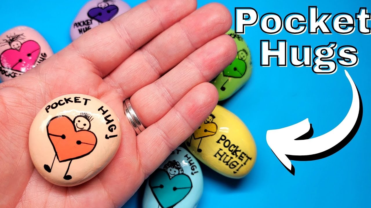 Pocket Hug Painted Rocks 🤗 - YouTube