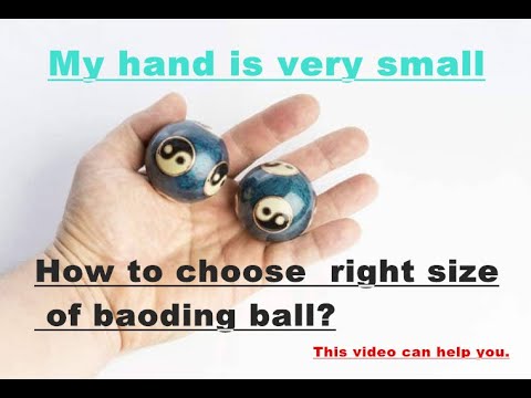 My hand is small -how to choose right size of baoding ball│advice ...