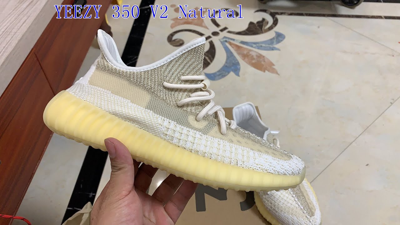First Review "yeezy 350 v2 Natural: HD - YouTube