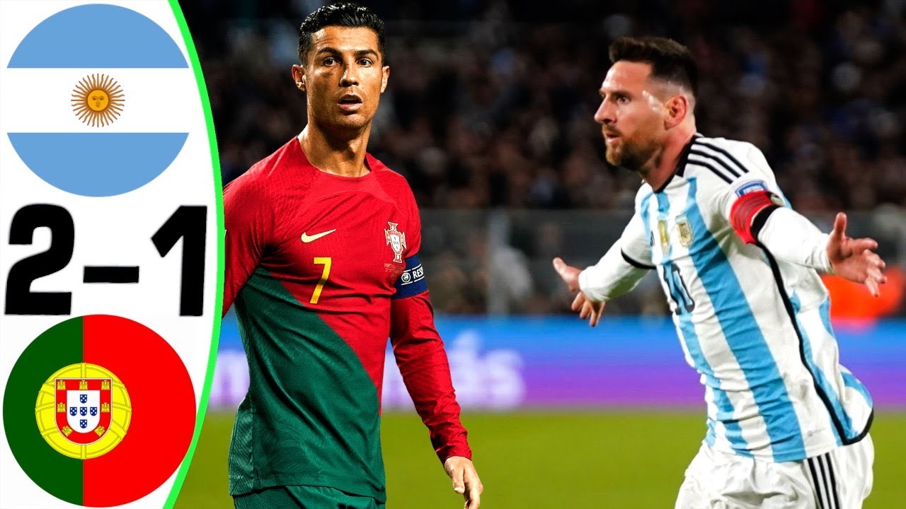 Argentina vs Portugal 2-1 - MESSI vs RONALDO - All Goals and Highlights ...