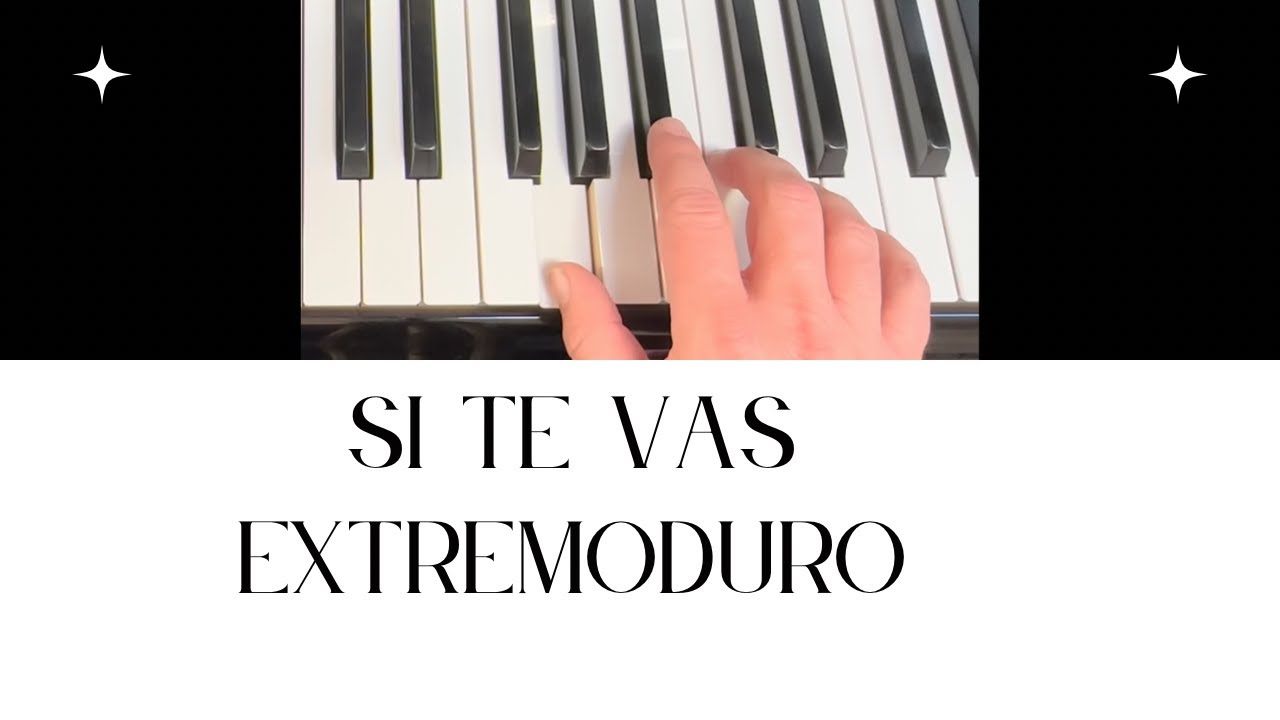 SI TE VAS, EXTREMODURO en PIANO FÁCIL en 5 minutos, #extremoduro #pianotutorial #video - YouTube