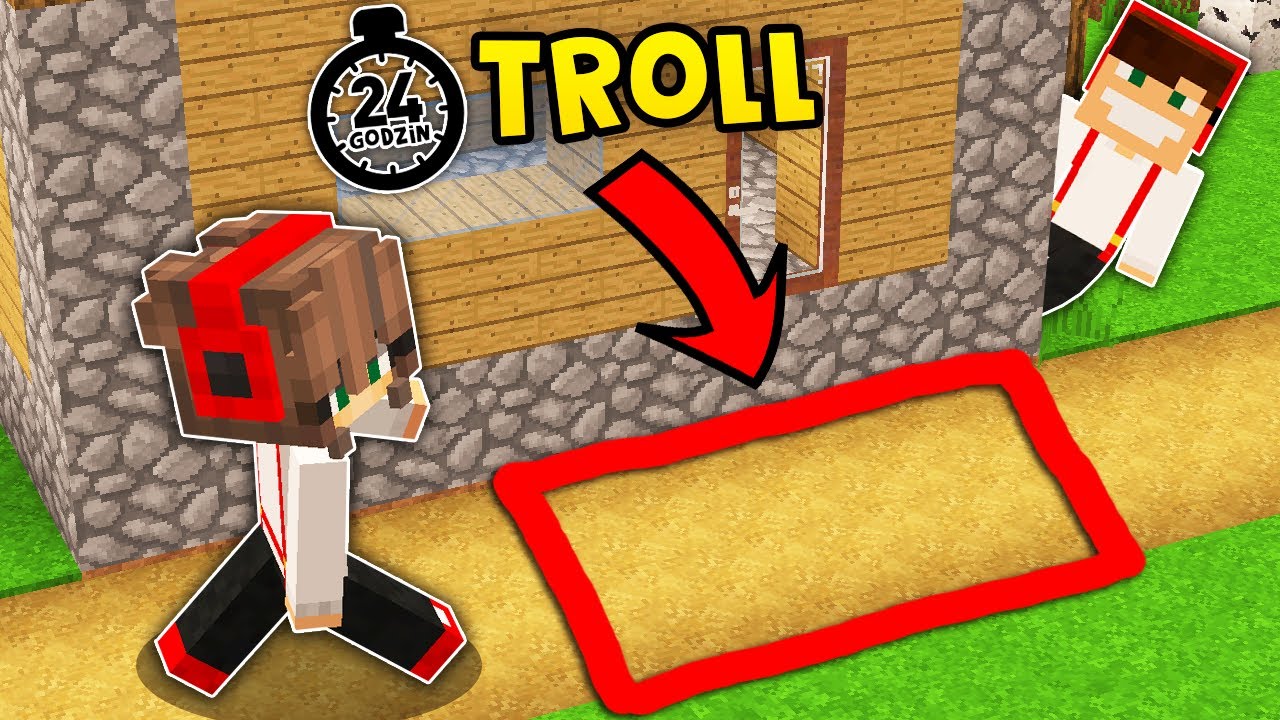 GPLAY TROLLUJE GPLAYKE PRZEZ 24 GODZINY W MINECRAFT?! - YouTube