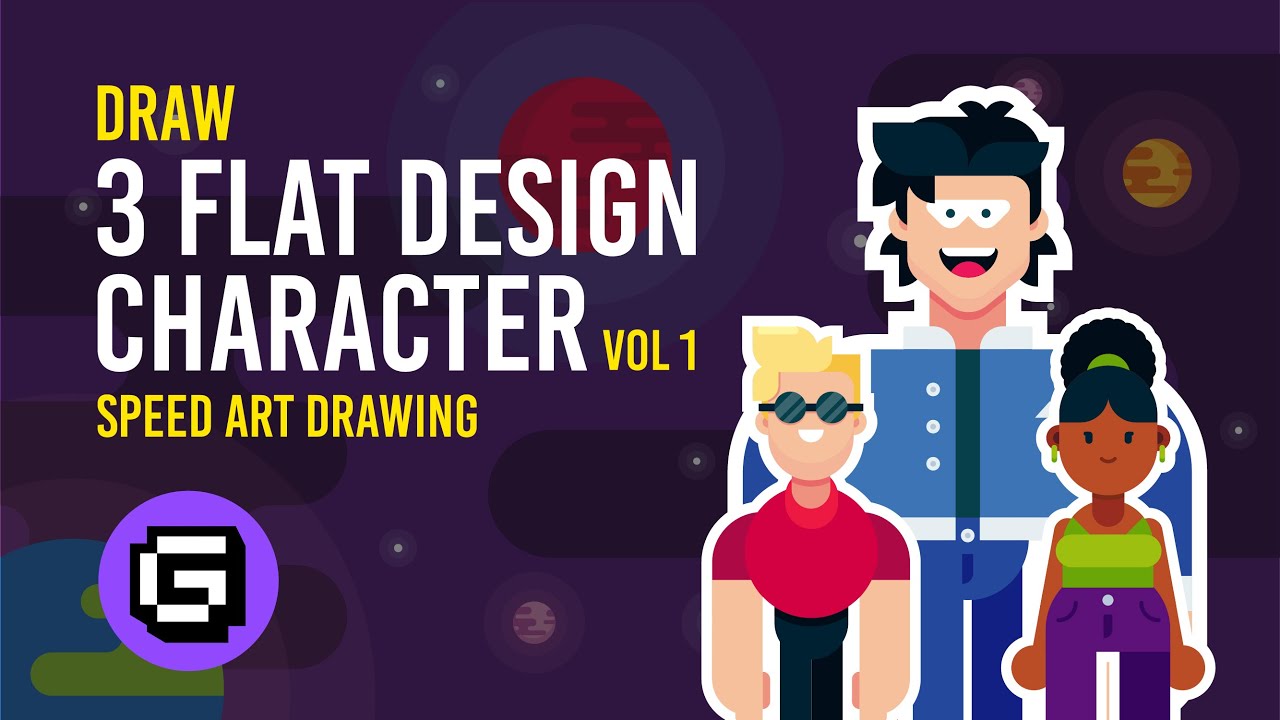 How To Draw A Cartoon Characters | Adobe illustrator - YouTube