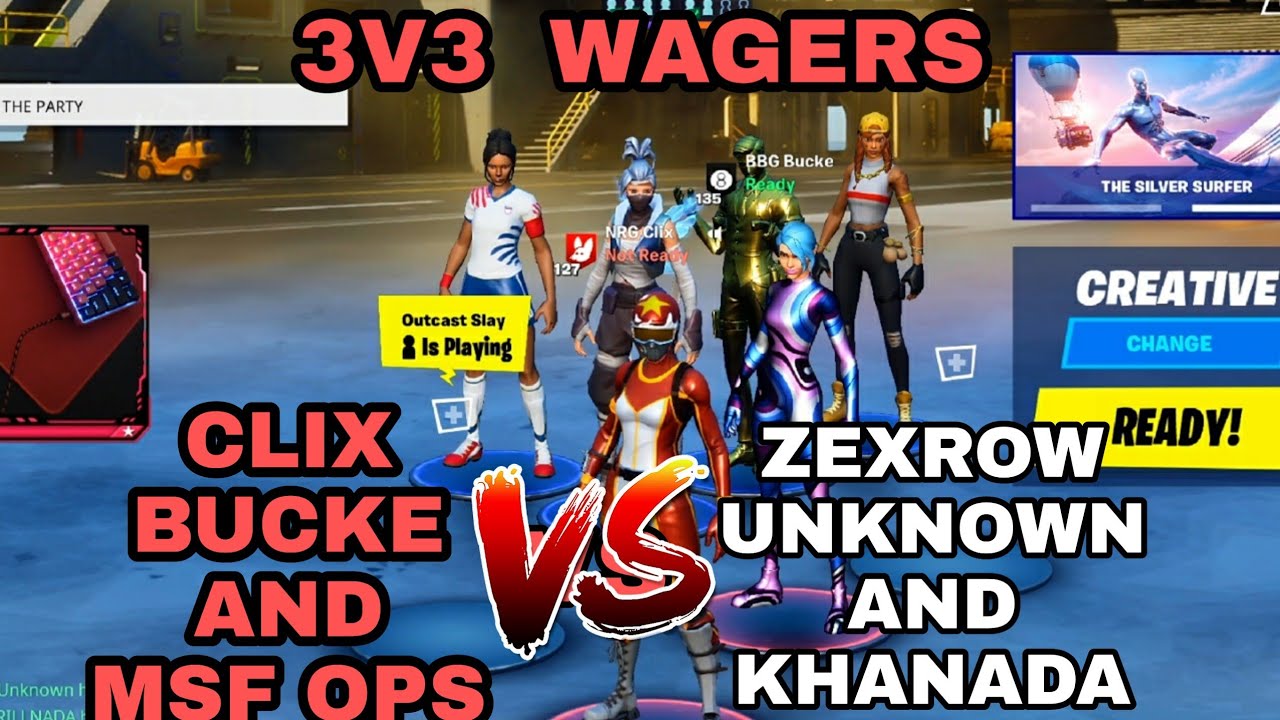 Unknown, Khanada and Zexrow vs Clix, Bucke and Msf Ops 3v3 Insane ...