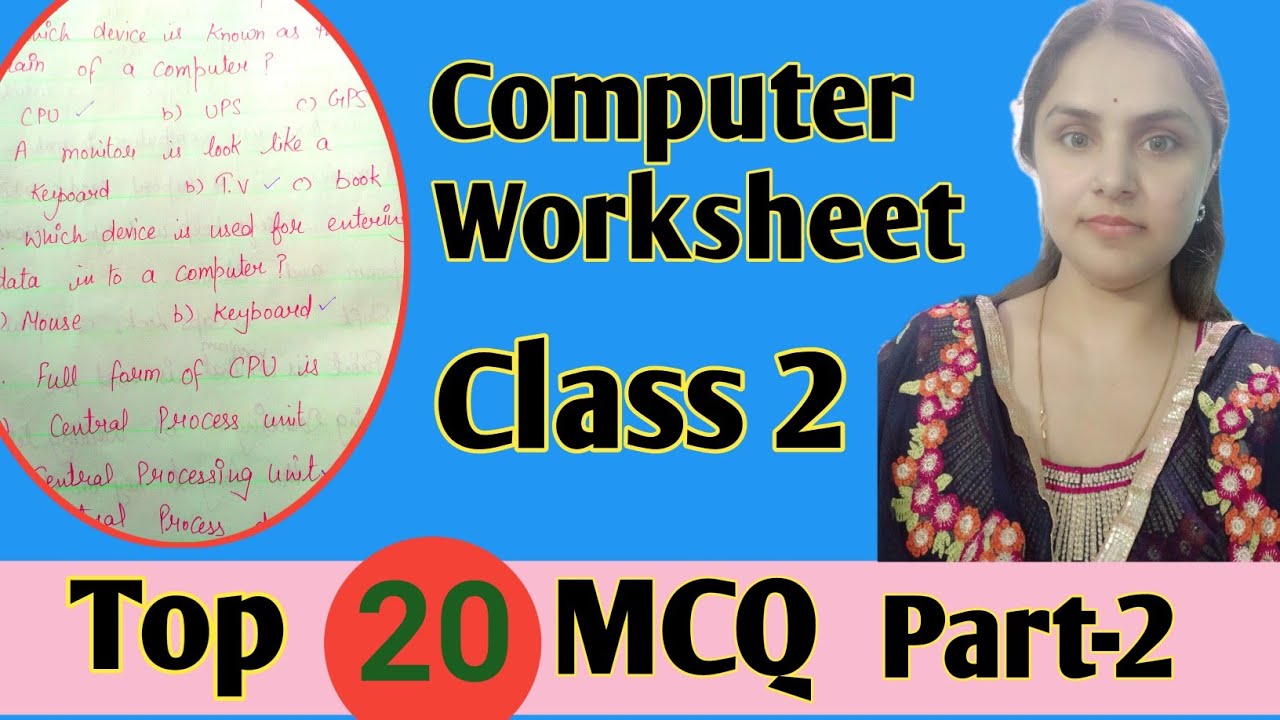 Computer Worksheet For Class 2 Part 2 Computer For Class 2 computer-worksheet-for-class-2-part-2-computer-for-class-2