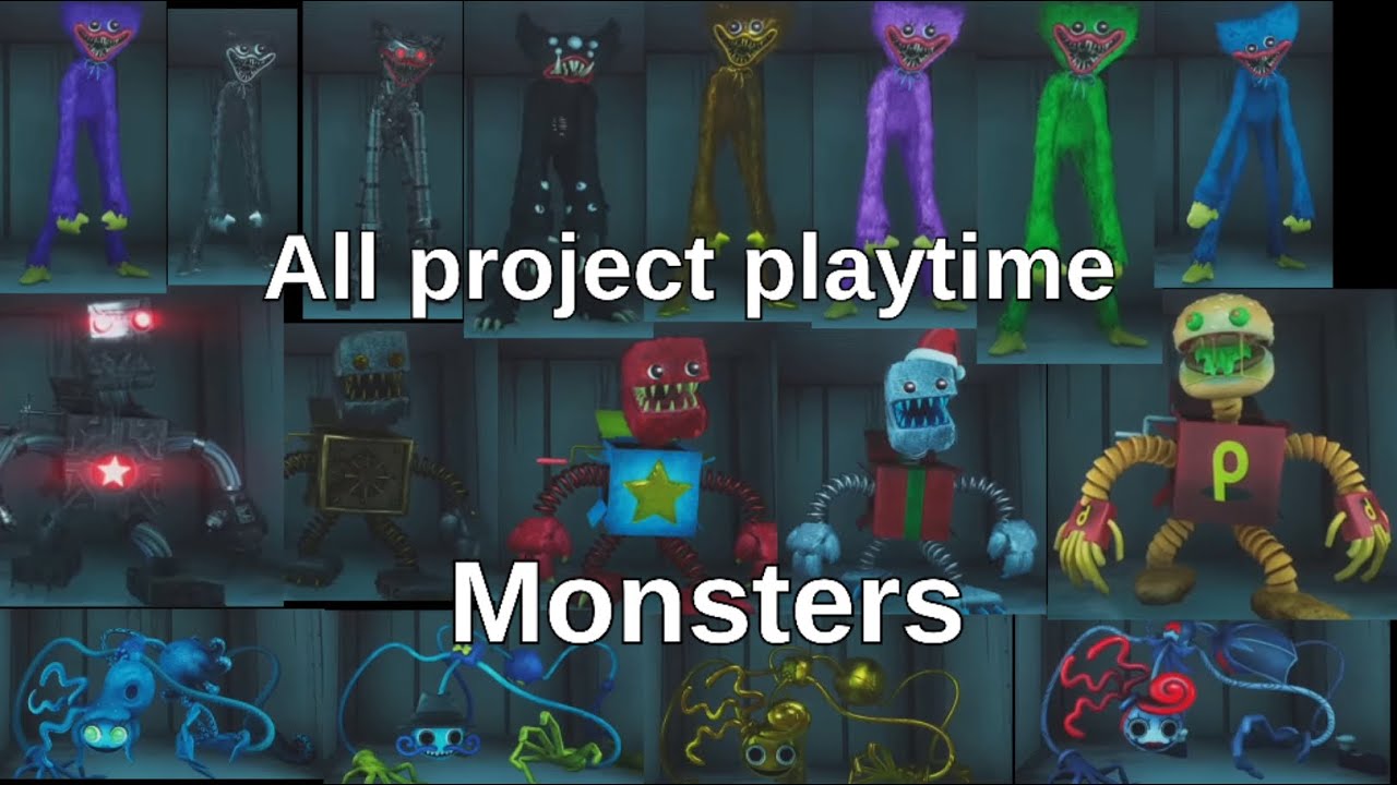 Project Playtime *ALL* Monsters!!! - YouTube