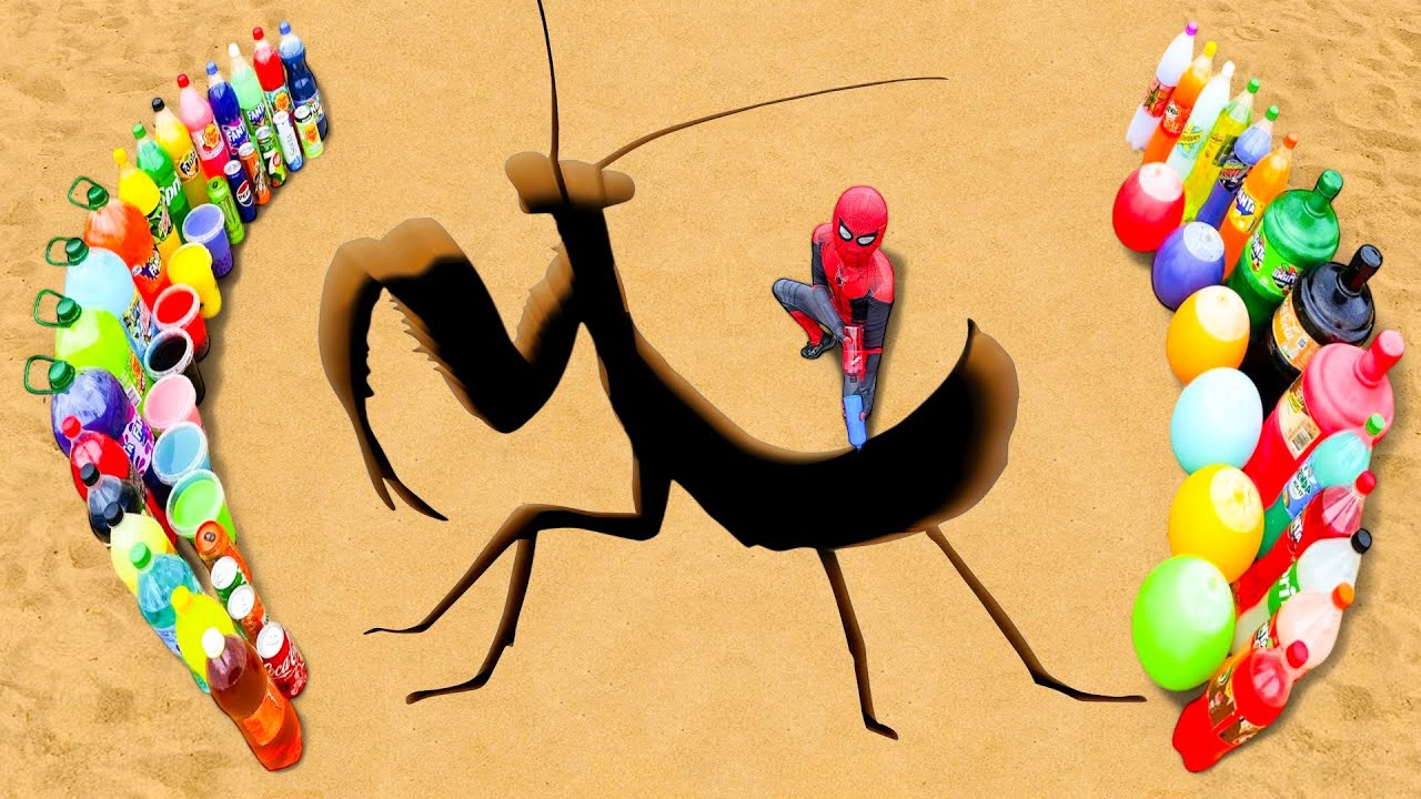 How to Make Praying Mantis with Orbeez & Soda Balloons, Mtn Dew, Pepsi ...