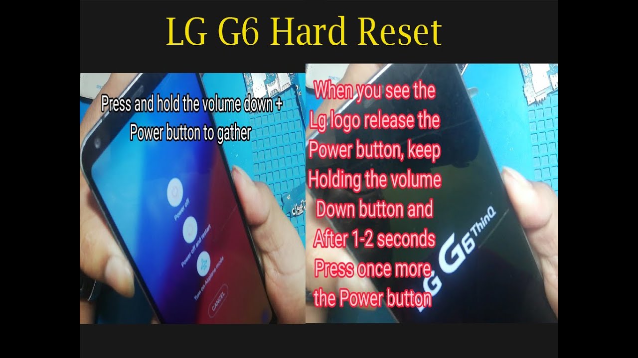LG G6 hard reset - YouTube