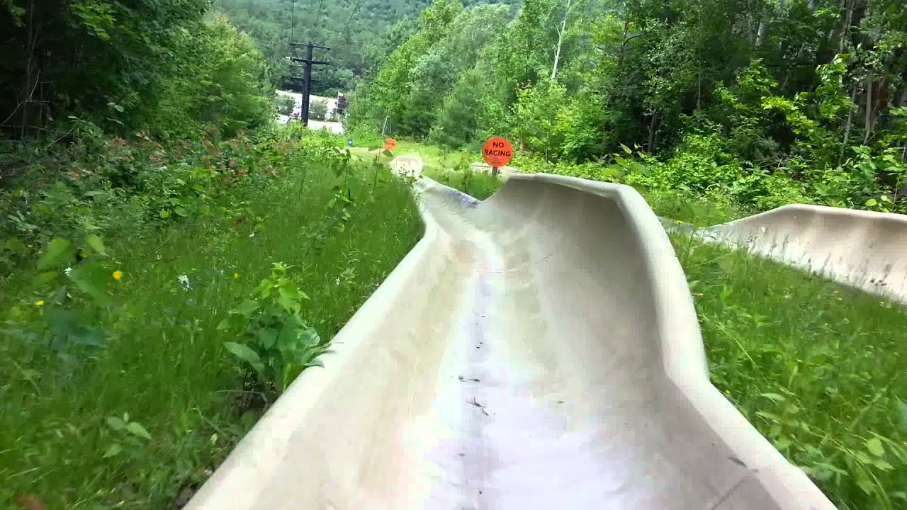 Longest slide ever - Attitash mountain resort NH - YouTube