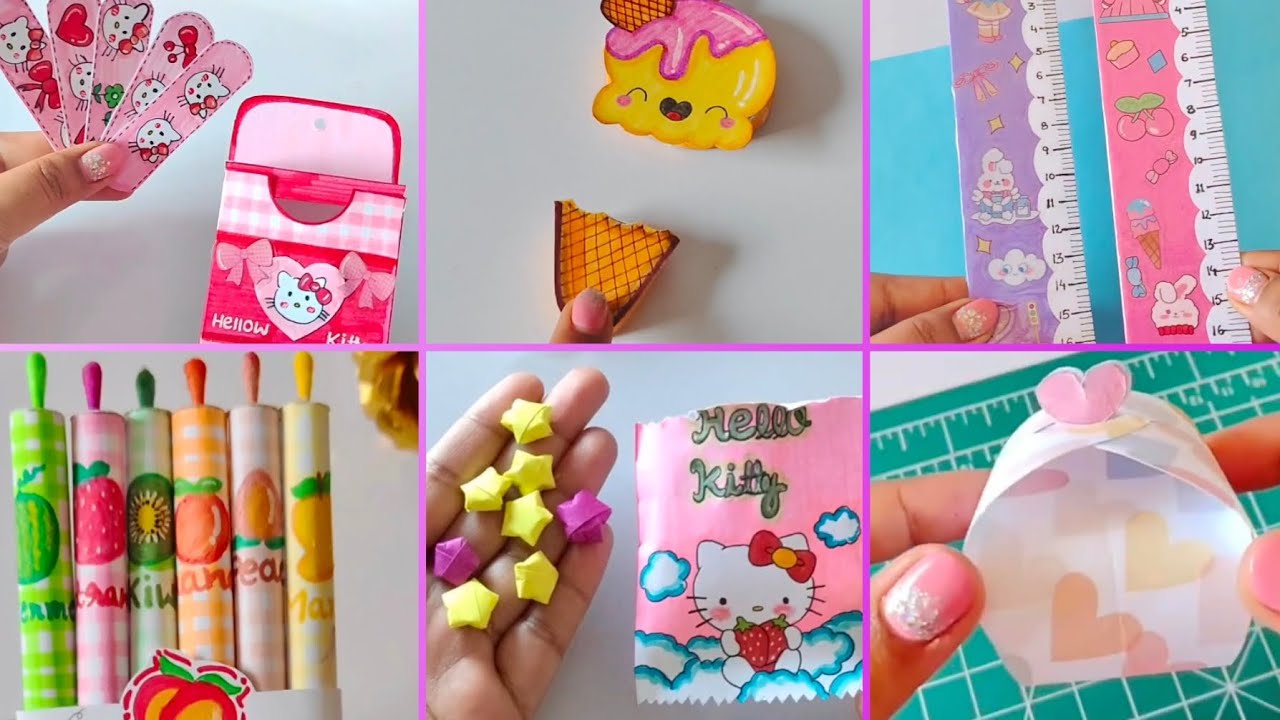 Easy Paper Craft Ideas/How To Miniature Craft Step By Step/Mini paper ...