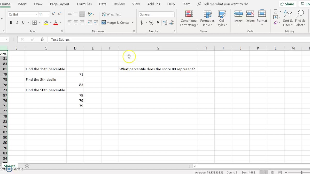 percentiles - YouTube