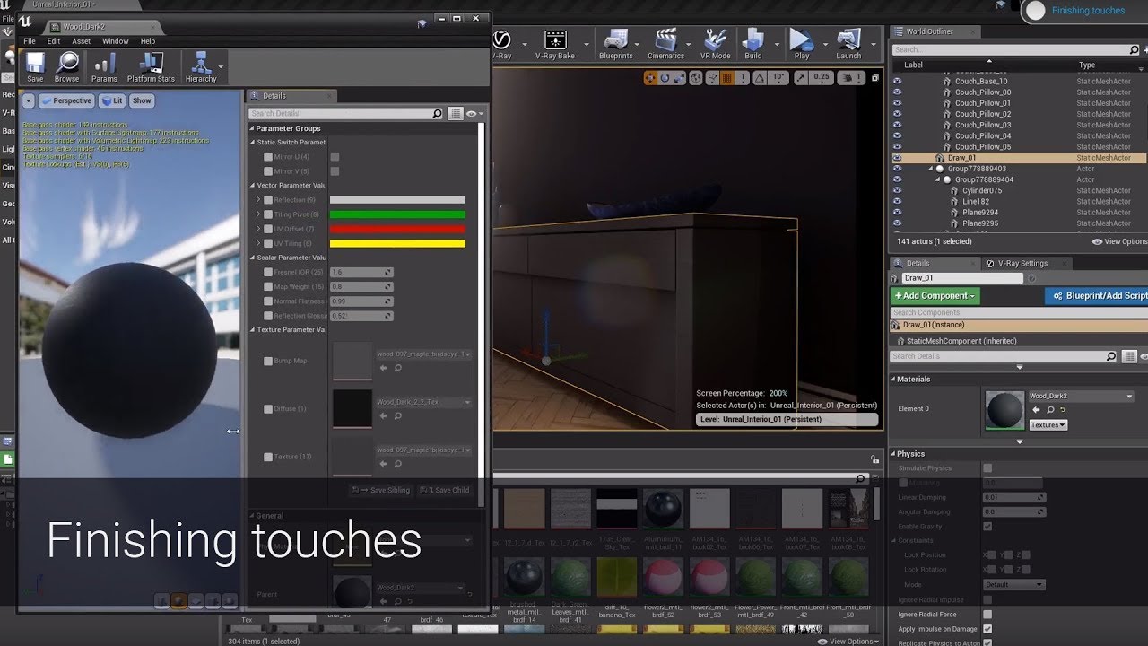 V Ray For Unreal How To Add Reflection Capture Create Unreal Camera And Edit In Real Time 3715