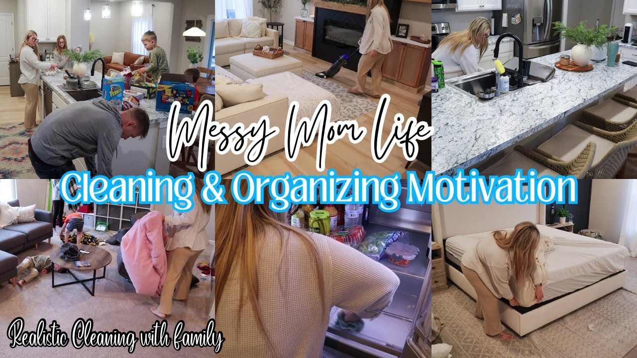 Messy Mom Life Cleaning Motivation | Extreme Clean with Me | Realistic ...