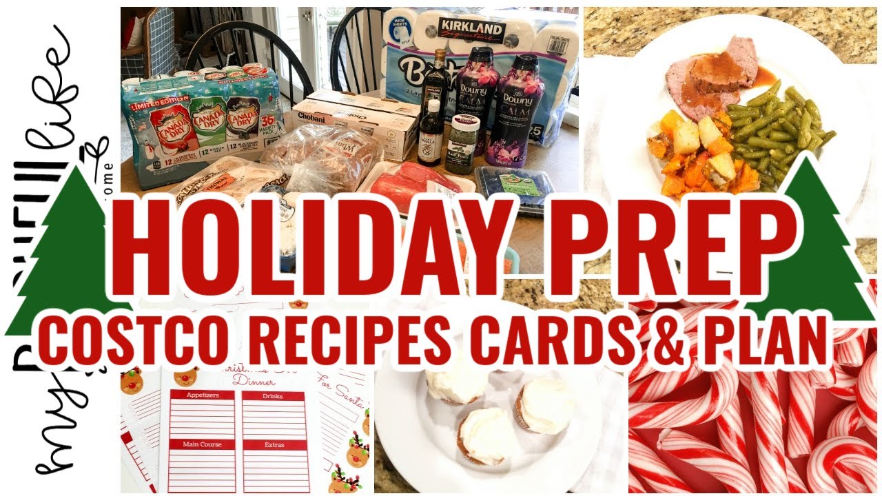 HOLIDAY PREP🎄COSTCO RECIPES CARDS & PLAN. Christmas Planner Printable ...