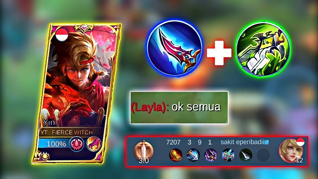 YIN GAMEPLAY ⚔️💦 - YIN BUILD‼️🔥- YIN MLBB - MOBILE LEGENDS🔥💦 - YouTube