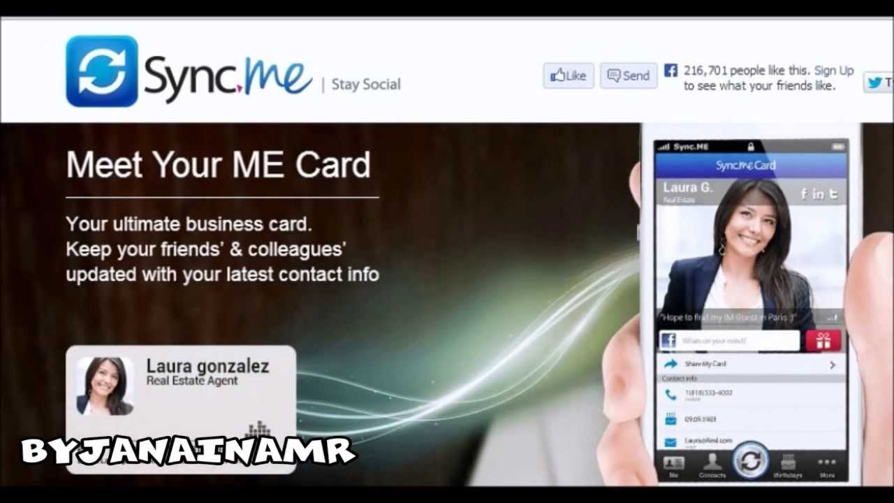 App/Aplicativo ♥ Sync.ME - Sync for Facebook - YouTube