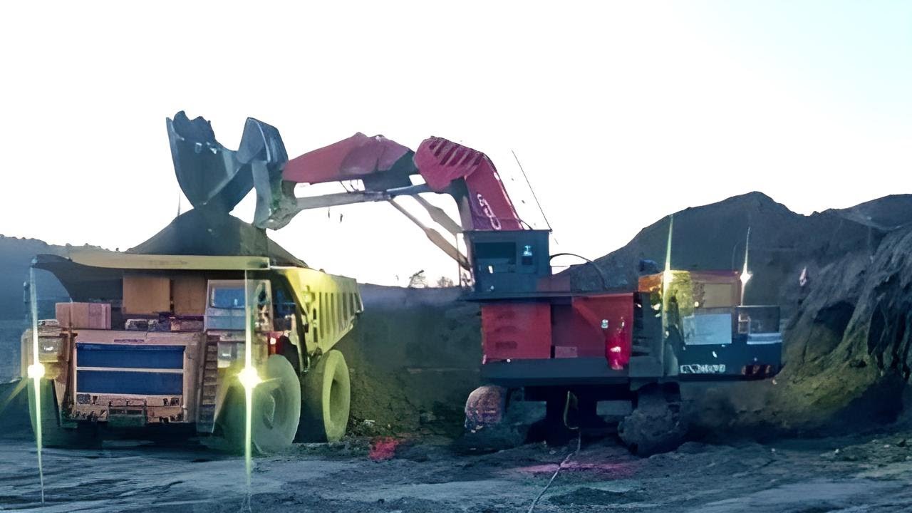 🚩World's biggest truck Belaz MEGA mining excavator Hitachi Large ...