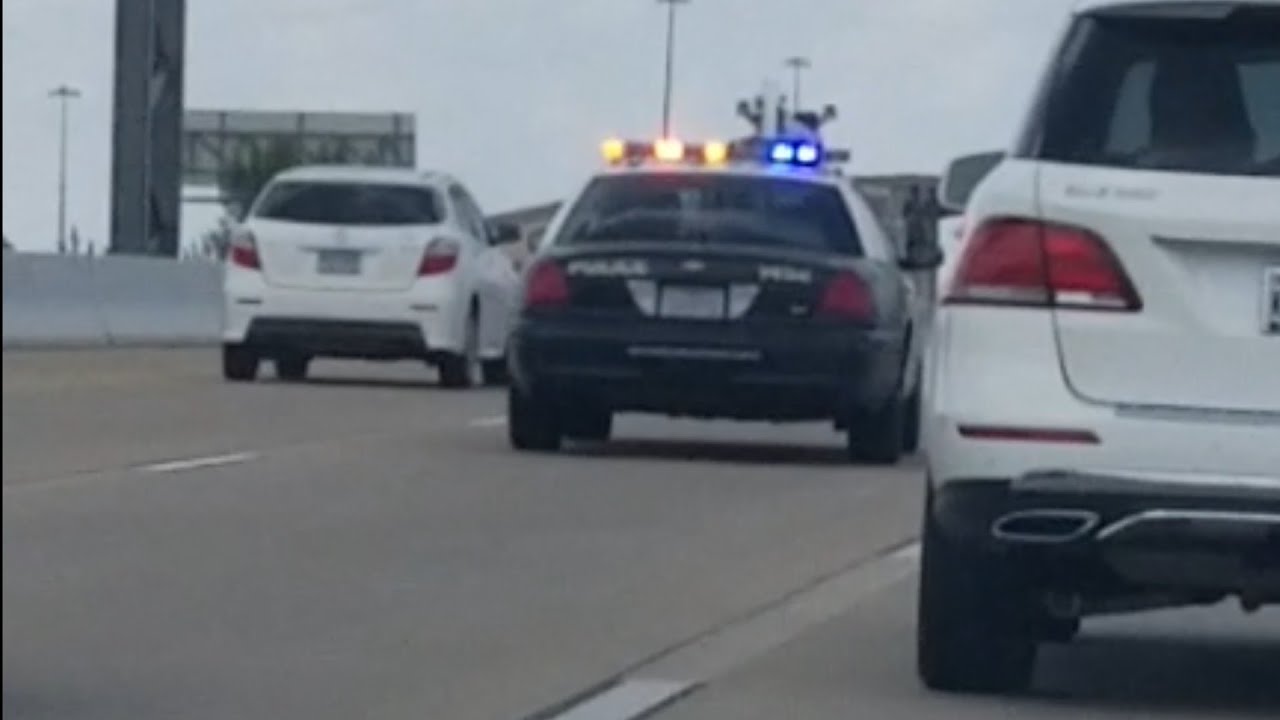 Austin Police Crown Victoria Driving With Their Lights On - YouTube