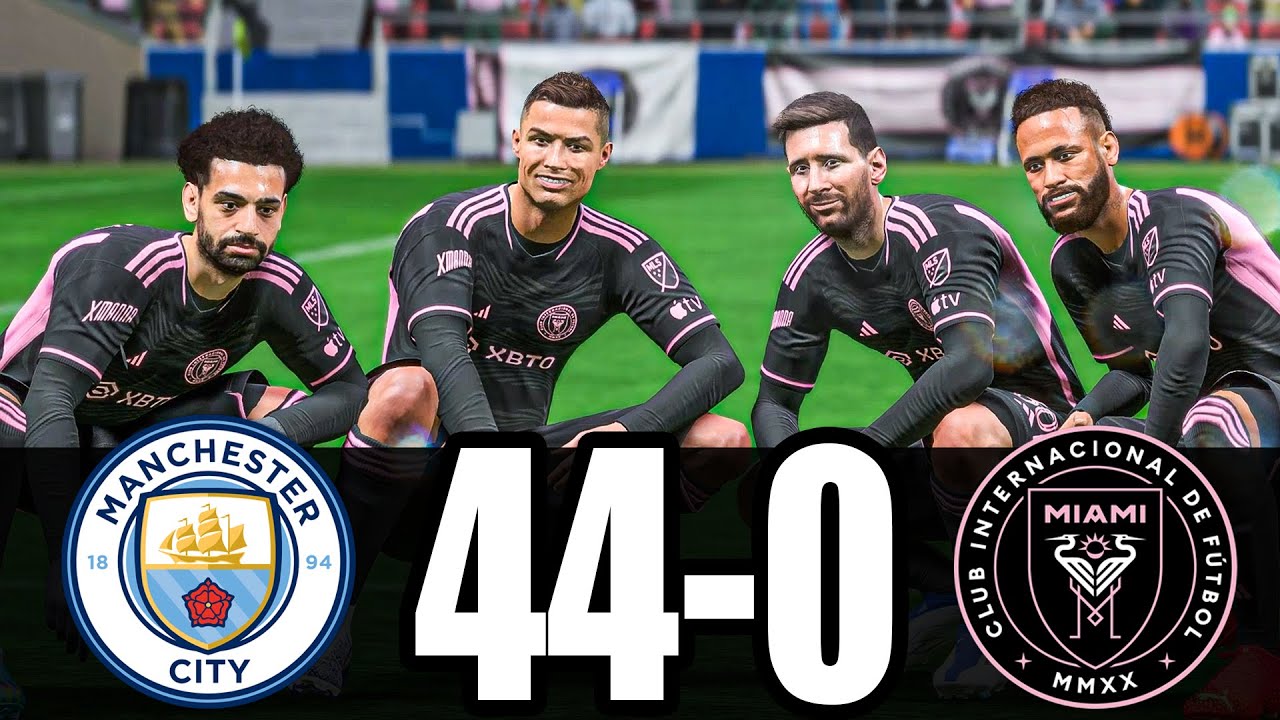 FIFA 24 - MESSI RONALDO NEYMAR & MBAPPE | ALL STARS | MANCHESTER CITY ...