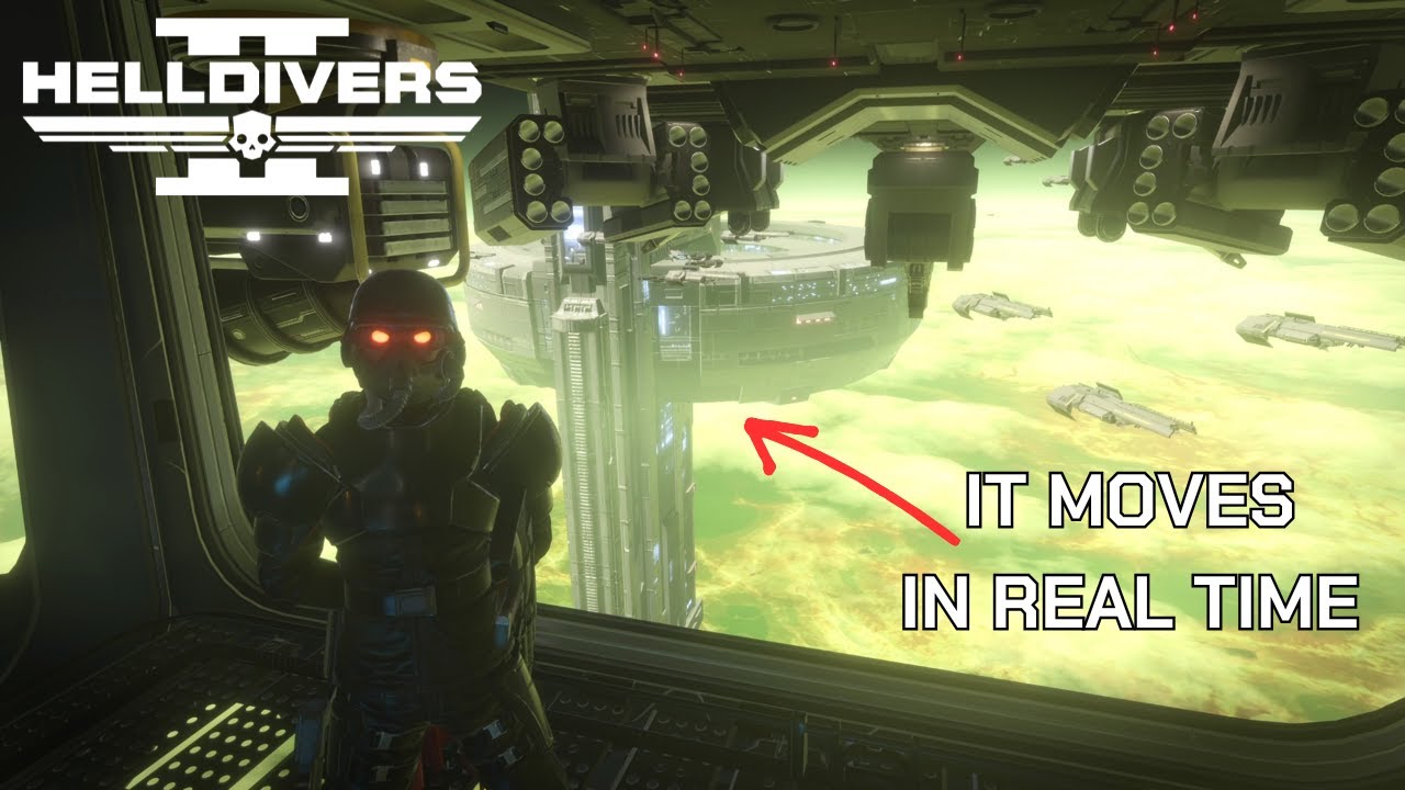 You Can Actually See The DSS Warp Through Space In Helldivers 2 - YouTube