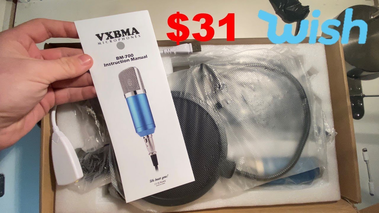 Unboxing $31 Professional Studio Mic (from wish) Epic!! - YouTube