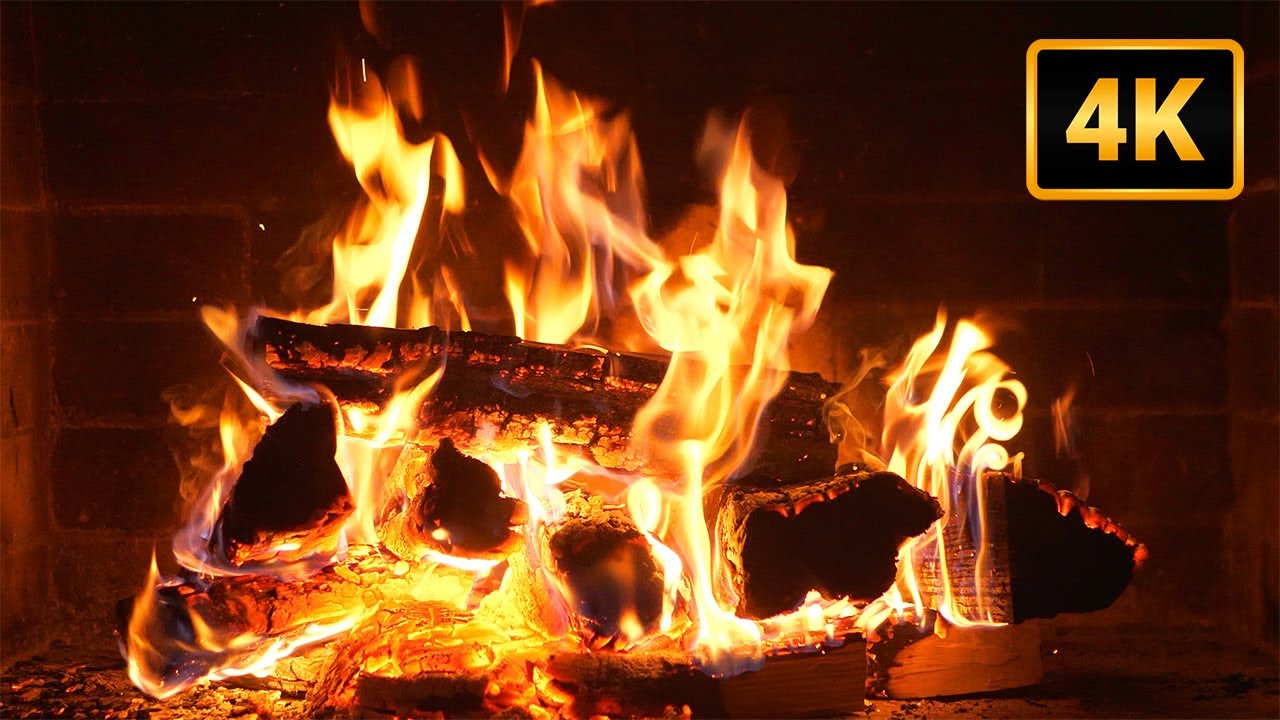 Jazz Lounge Music mixed with Crackling Fireplace. Super Relaxing ...