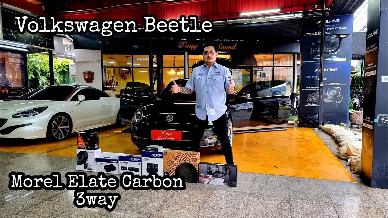 Volk Swagen Beetle Morel Elate carbon 3way +Alpine PDP-E802DSP +Alpine ...