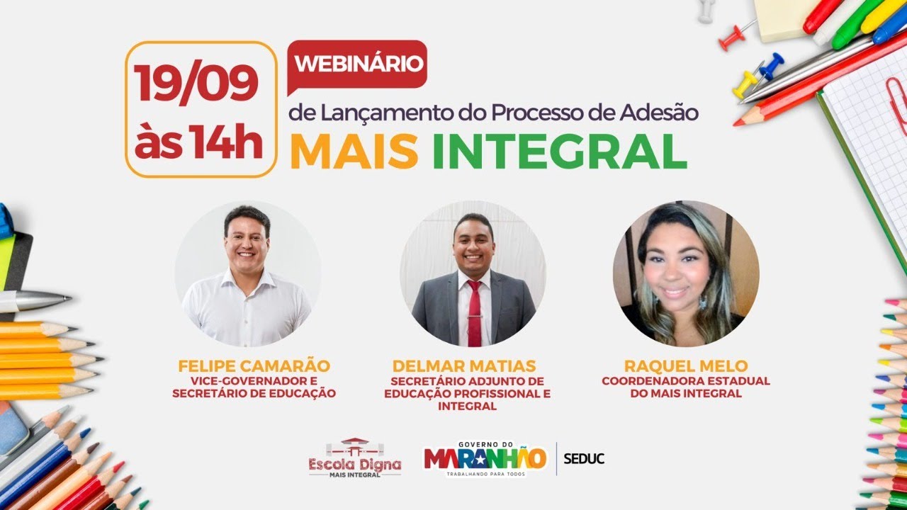 WEBINÁRIO de Lançamento do Processo de Adesão do MAIS INTEGRAL - YouTube