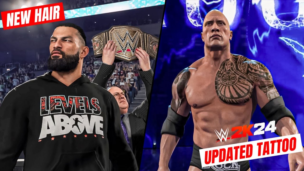 WWE 2K24: Updated Roman Reigns, The Rock, Jimmy Uso & More | Community ...