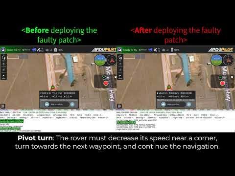 Buggy behavior in ArduPilot's pivot turn - YouTube