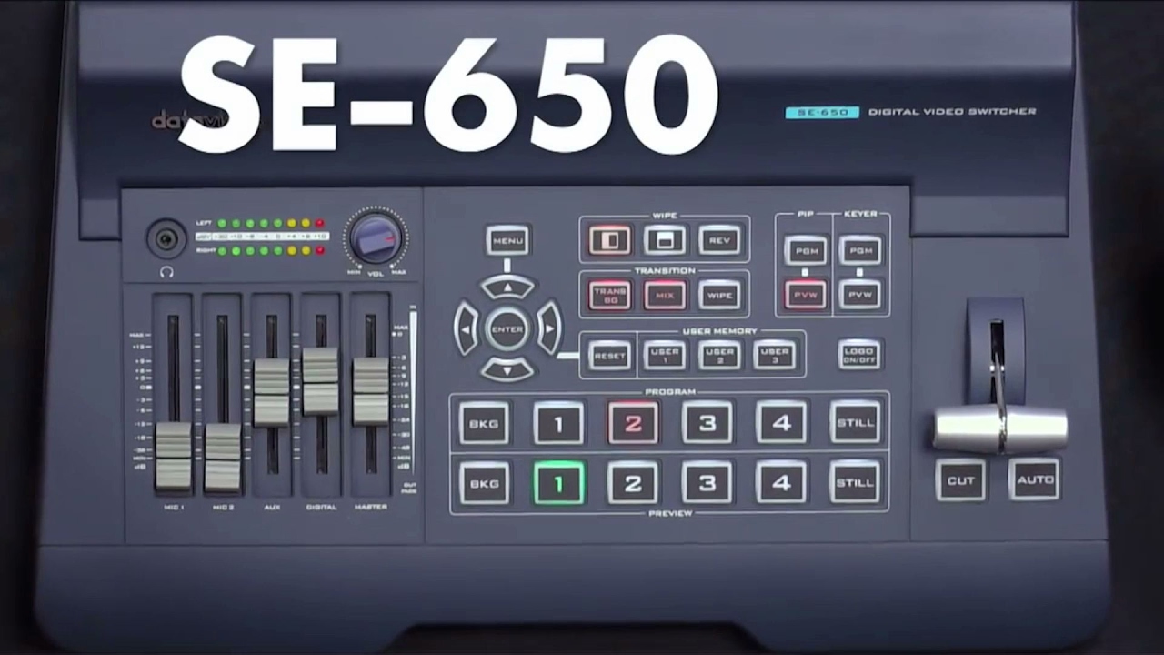 【How-To 教學影片】3分鐘輕鬆上手SE-650 HD 4通道導播機｜Datavideo洋銘科技 - YouTube