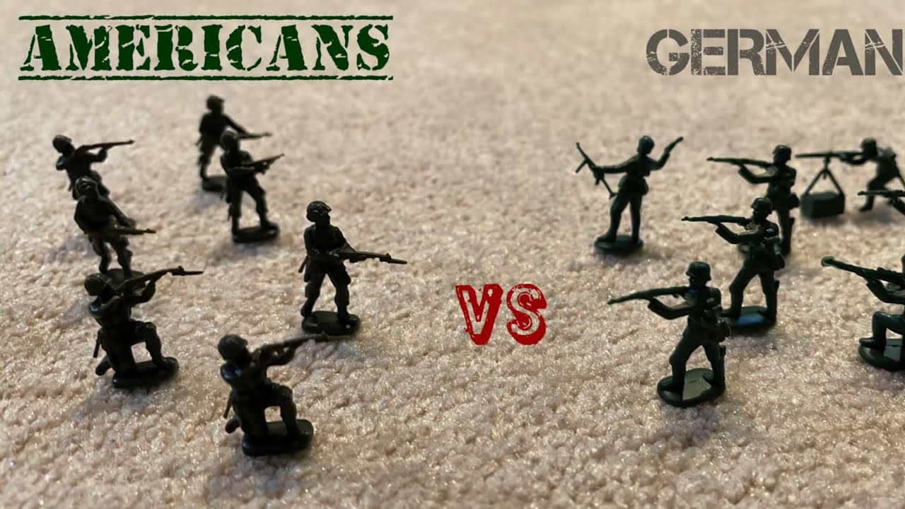 Americans Vs Germans WW2 Stop Motion Battle - YouTube