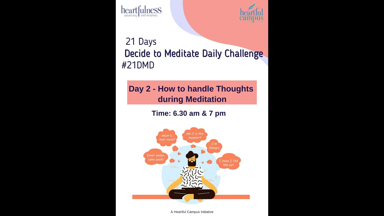 21 Days Decide to Meditate Daily Challenge | Heartful Campus | 11 Sept ...