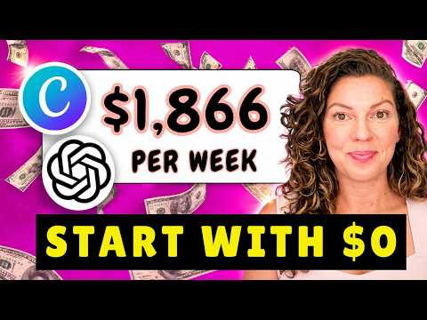 How I Make $8,410/Mo with ChatGPT & Canva for FREE