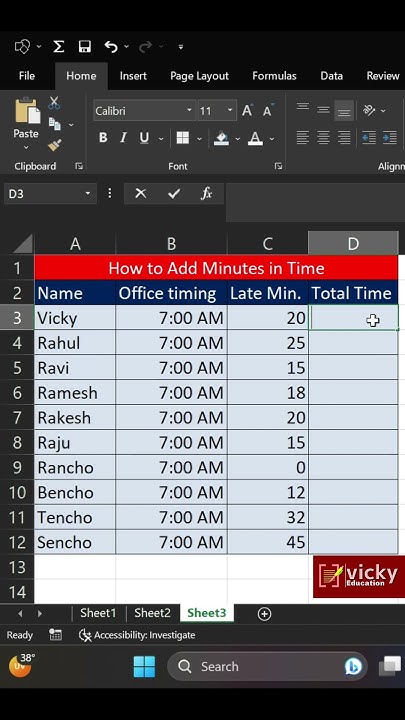 How To Add Time In Excel Excel Excelexpert Viral Shorts Shortvideo Short Shortsvideo