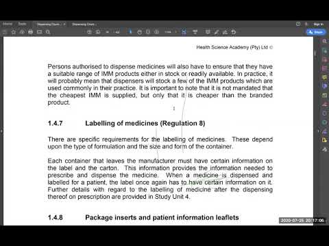 Preparing Dispensing Labels - YouTube